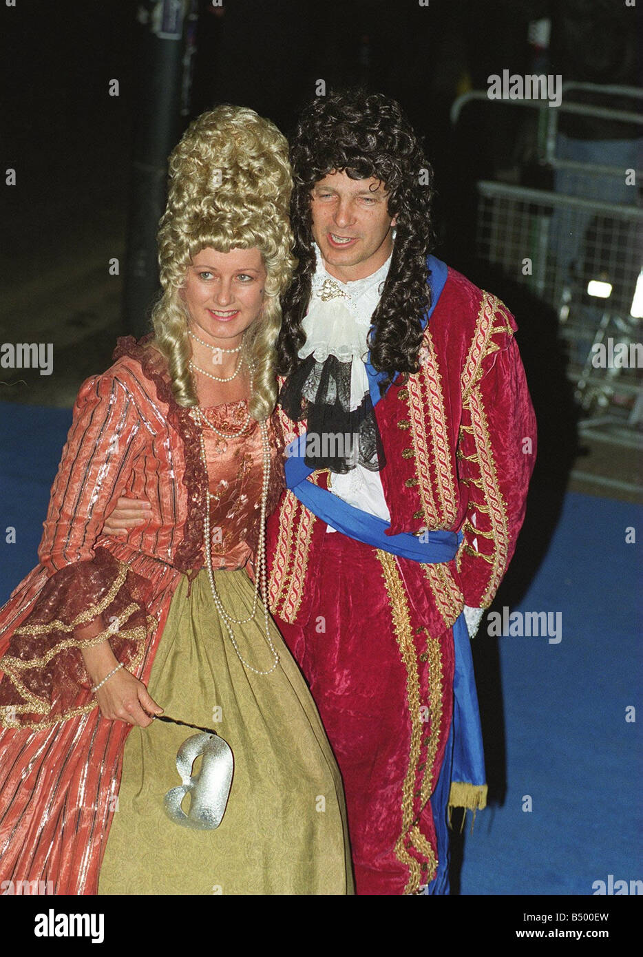 England cricketer david gower with his wife thorunn hi-res stock ...