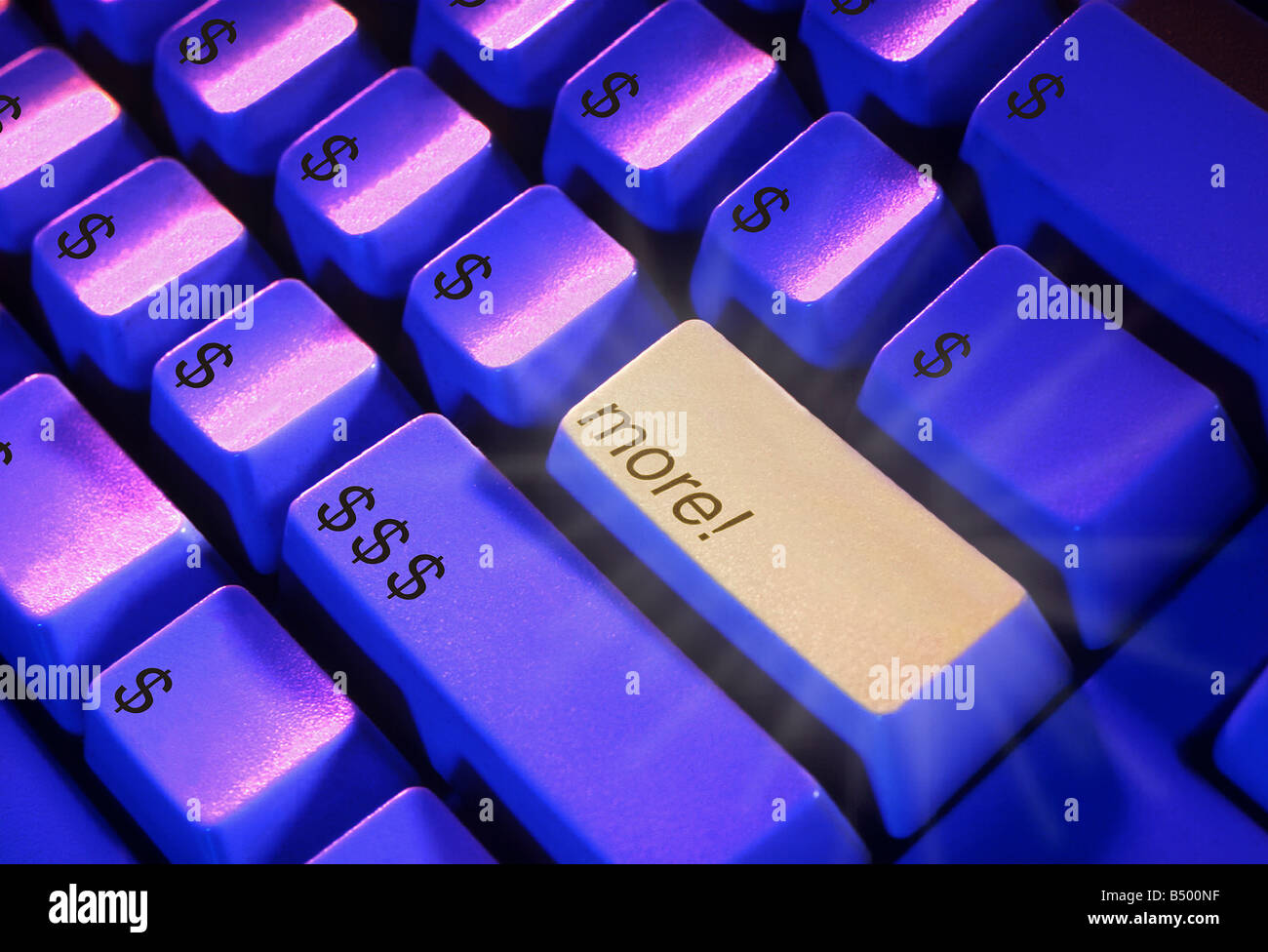 A keyboard with $ dollar symbols on every key Stock Photo - Alamy