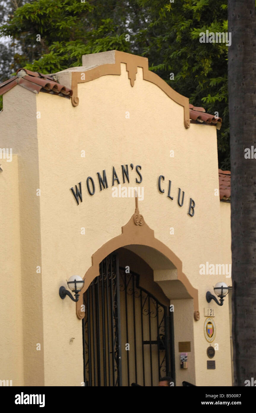 Woman s Club entrance Stock Photo - Alamy