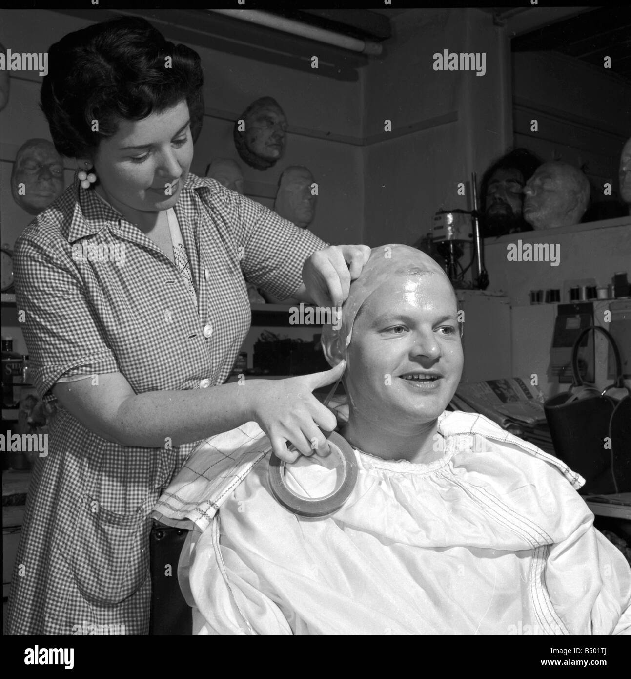 Plaster cast head Black and White Stock Photos & Images - Alamy