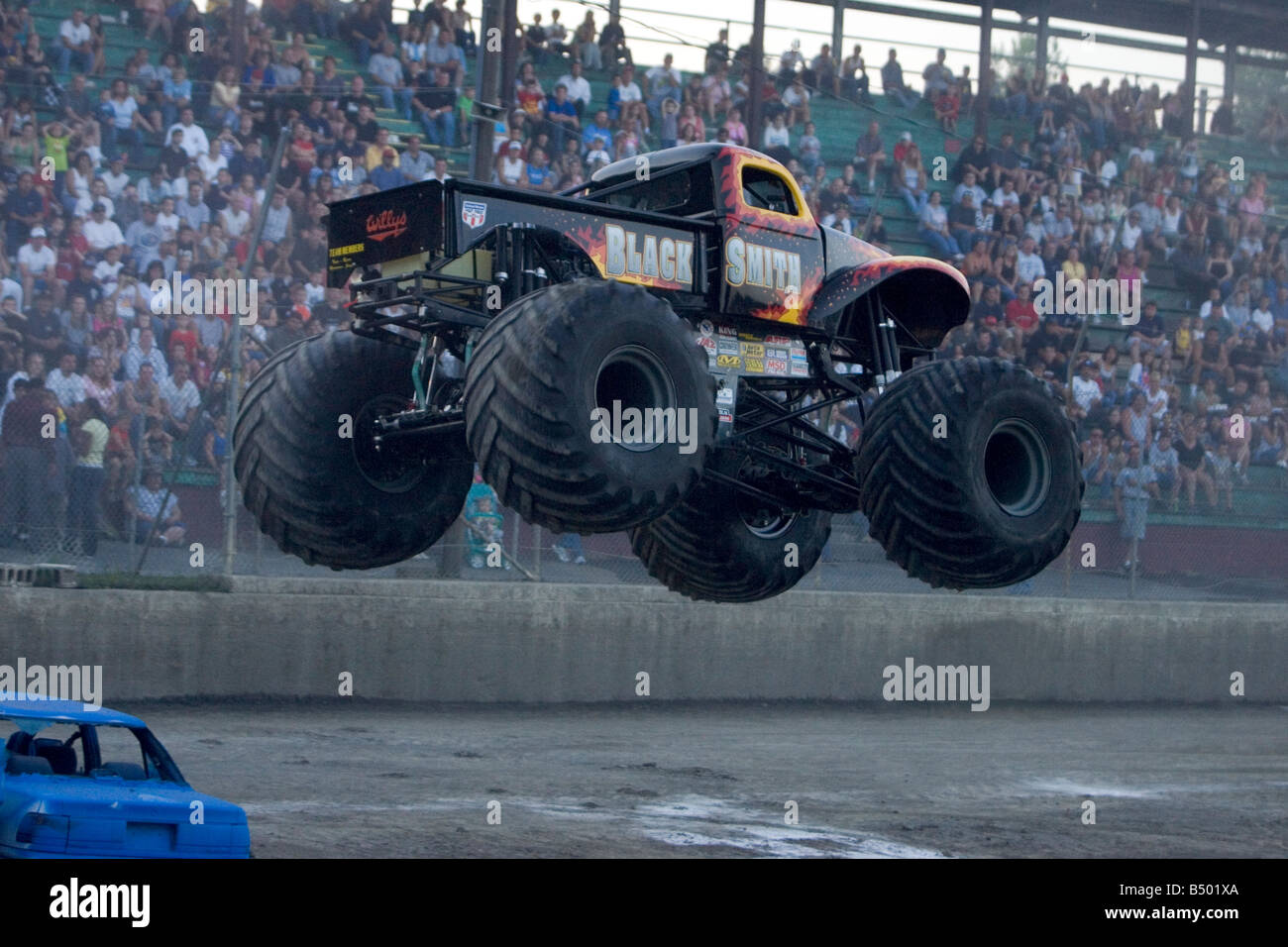 MONSTER TRUCK Black Smith in action during the Monster Truck Challenge ...