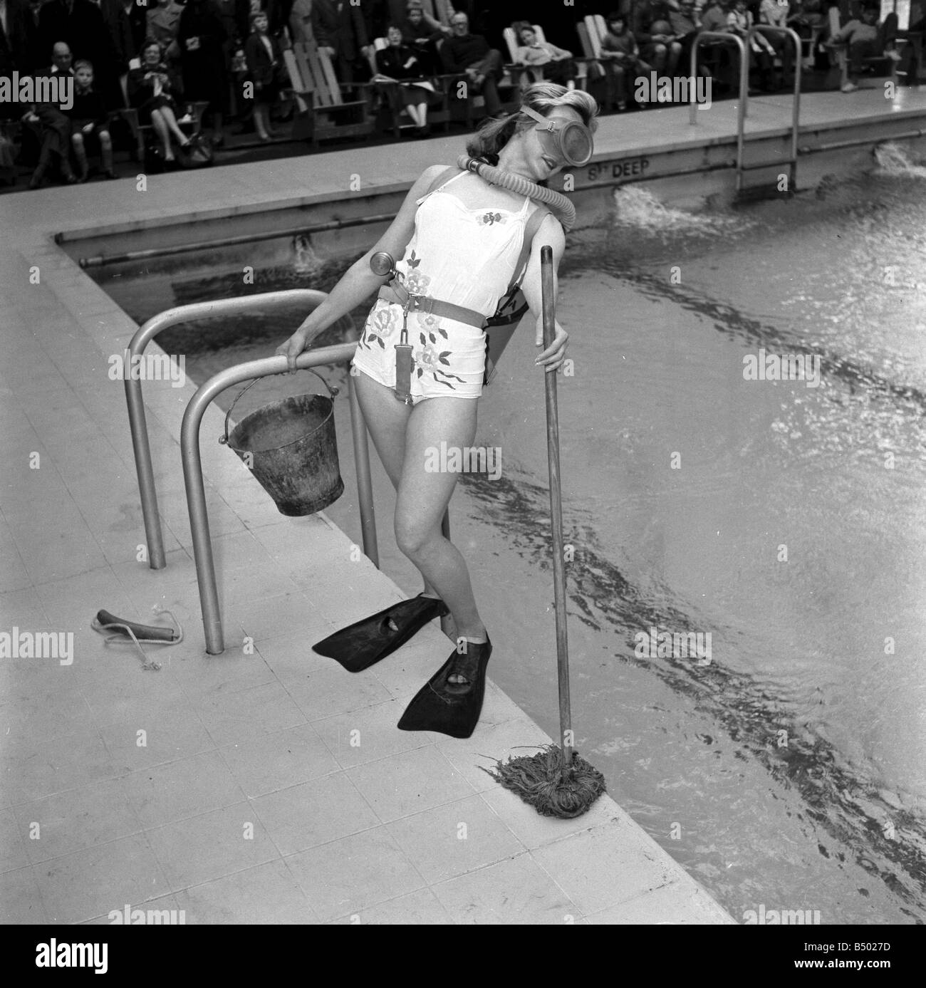 Spring Cleaning at Butlins Cliftonville;A member of the Butlins staff ...