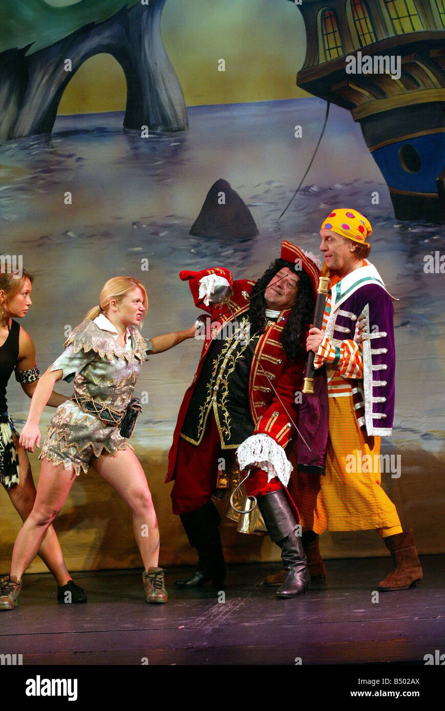 Theatre Royal Pantomime Tim Healy as Captain Hook and Stacey Cadman as ...