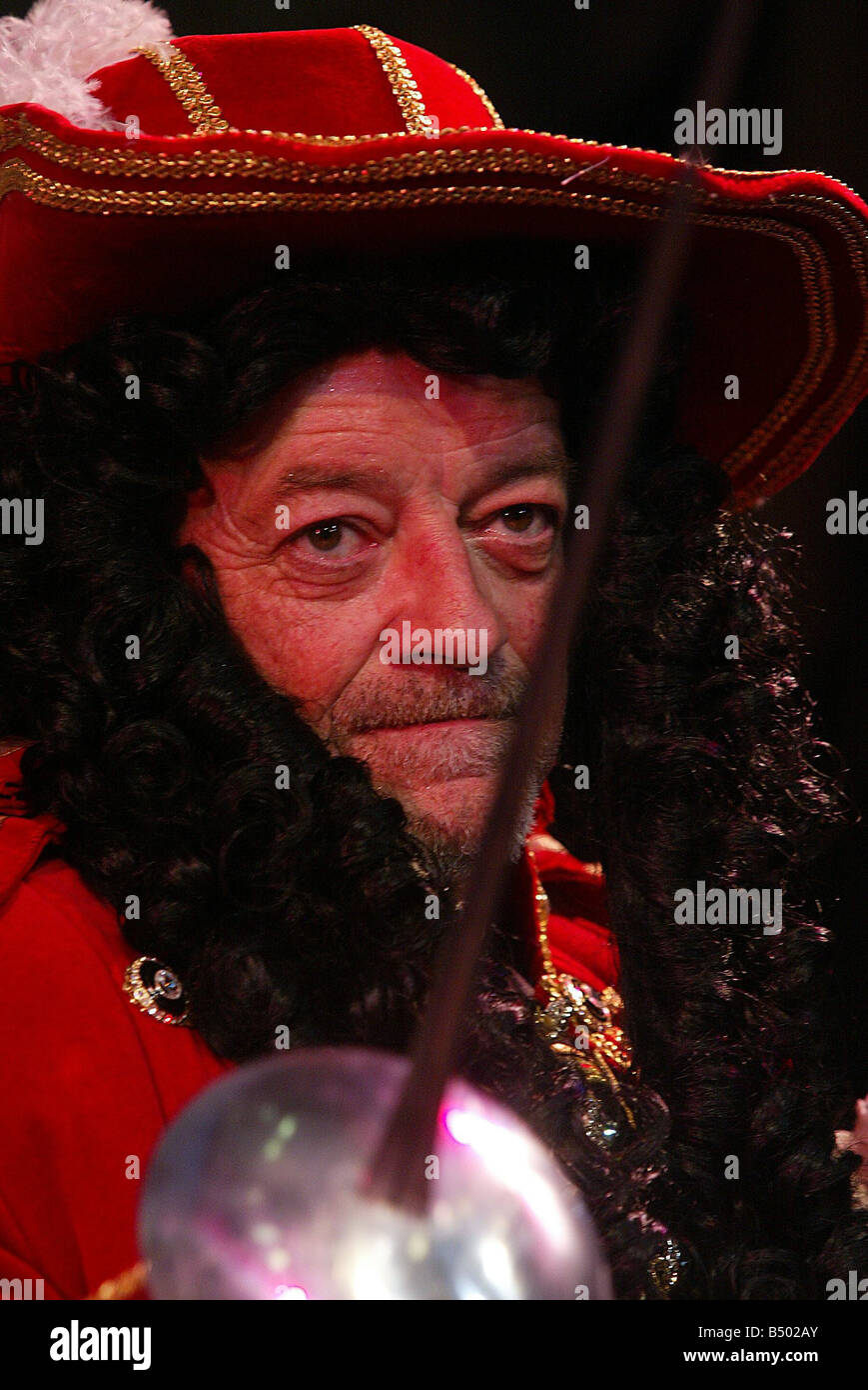 Theatre Royal Pantomime Tim Healy as Captain Hook in in the pantomine ...