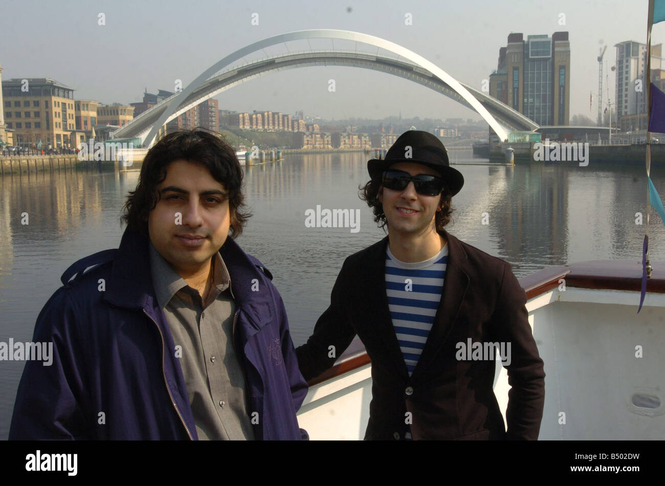 Archis Tiku and Paul Smith of Maximo Park at the launch of Evolution ...