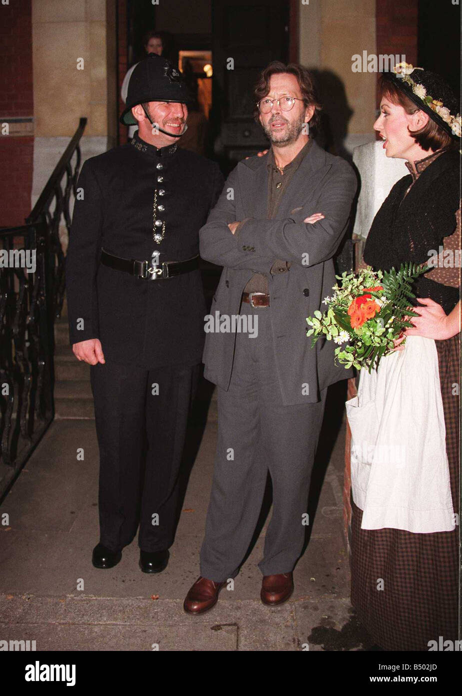 Eric Clapton guitarist and singer arrives for film producer Michael ...