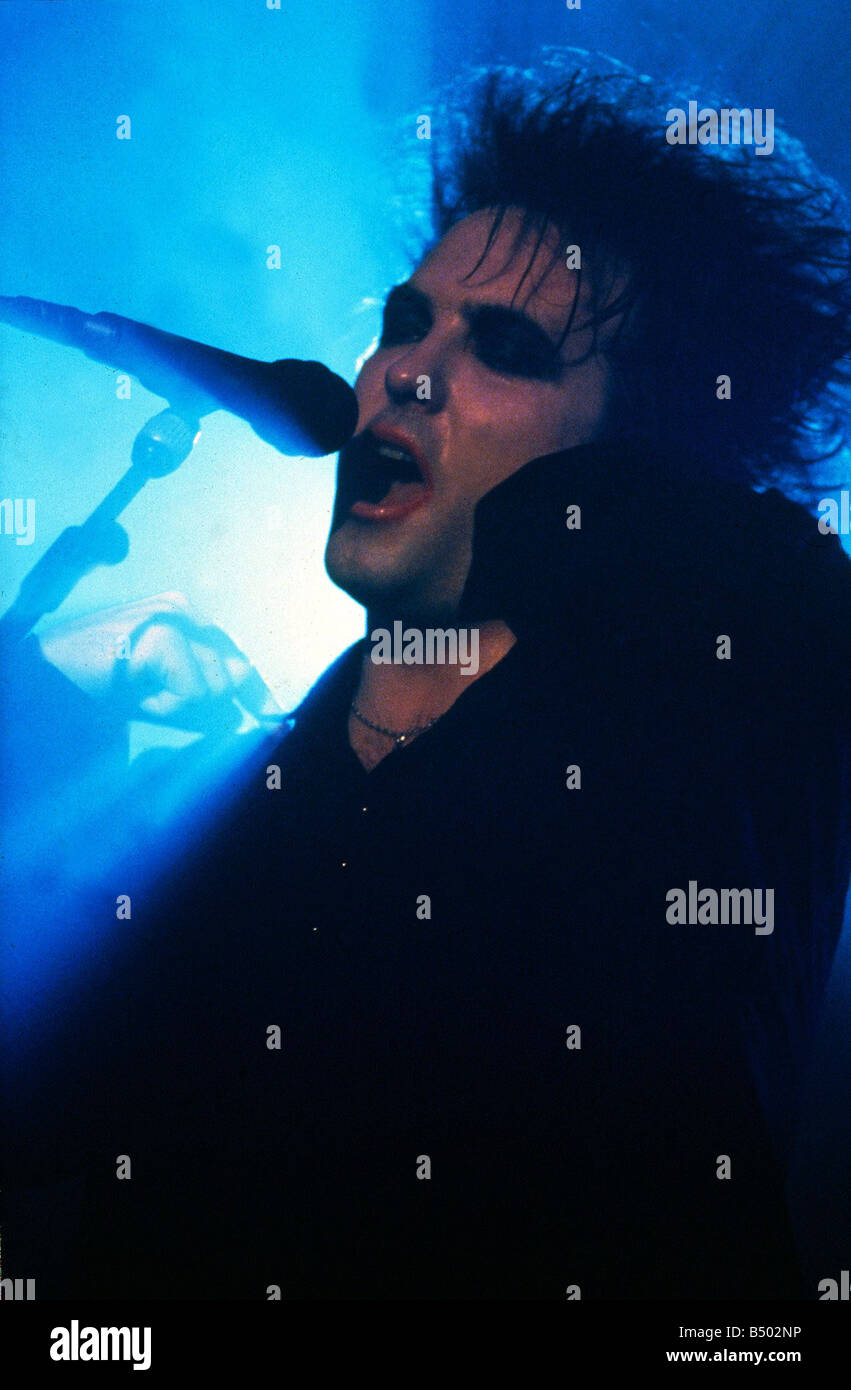 The Cure Singer Songwriter Robert Smith April 1993 Onstage playing at ...