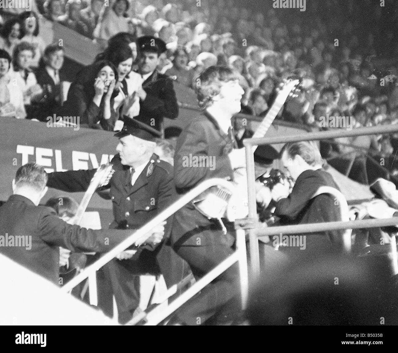 Beatles Files 1964 John Lennon fighting to get on stage during the NME ...