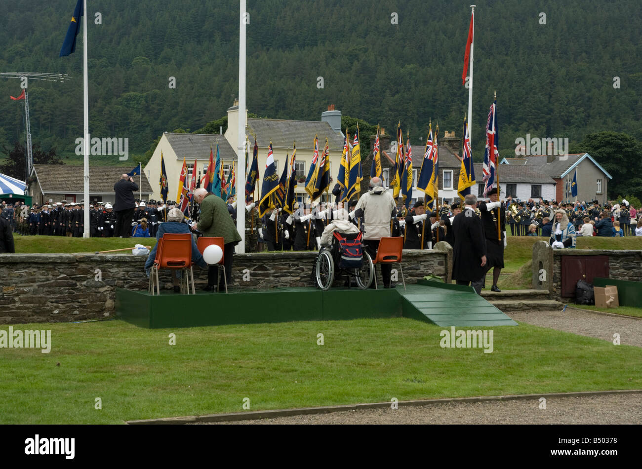 Tynwald day ceremony flags being hi-res stock photography and images ...