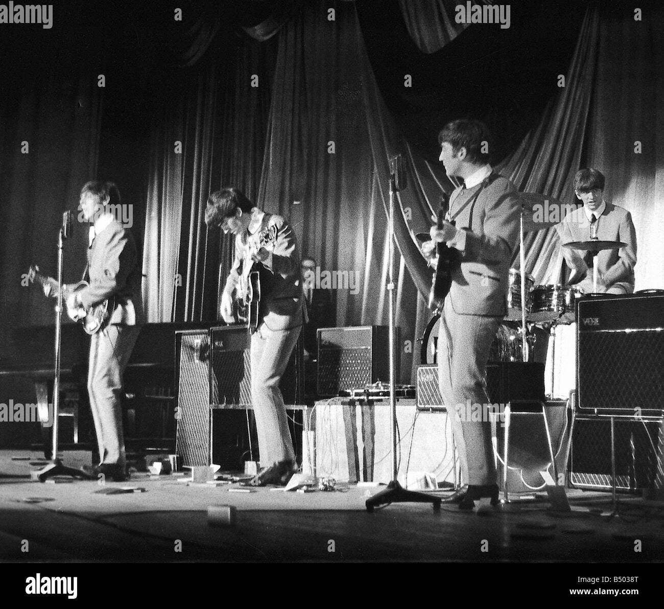 Beatles files 1963 The Beatles in concert at Savoy theatre in ...