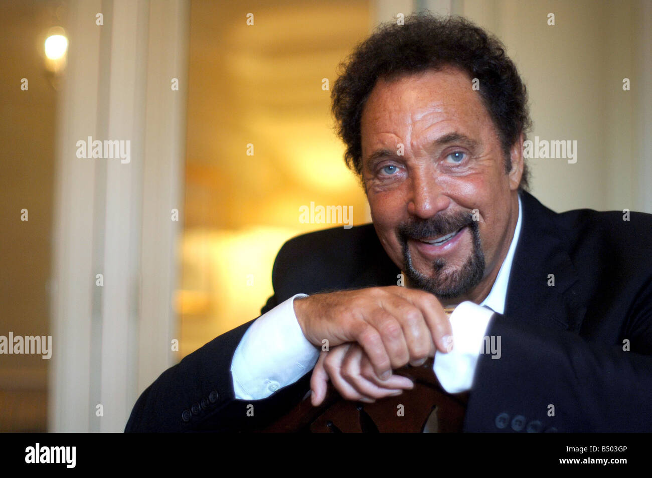 Newly knighted by the Queen Singer Sir Tom Jones in London the day ...