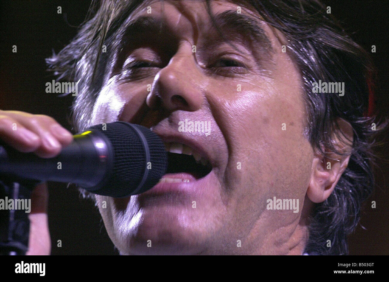 Bryan Ferry singer with the band Roxy Music June 2001 start their World ...