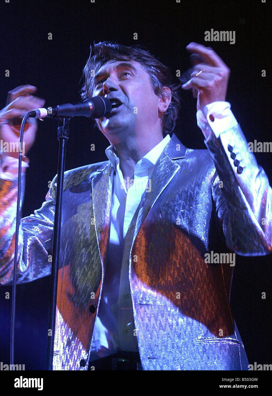 Bryan Ferry singer with the band Roxy Music June 2001 start their World ...