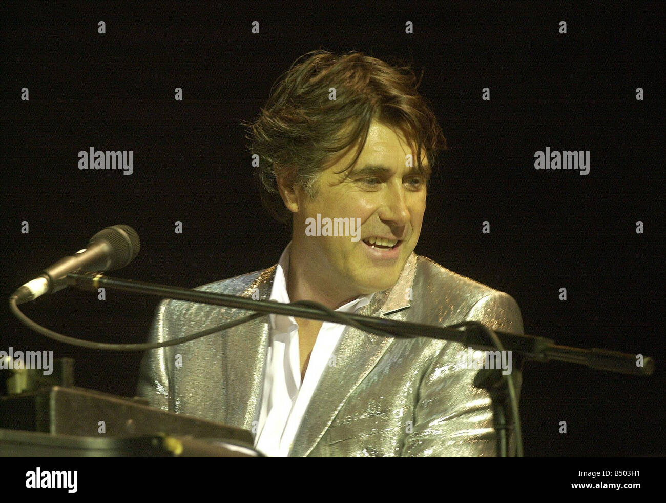 Bryan Ferry singer with the band Roxy Music June 2001 start their World ...