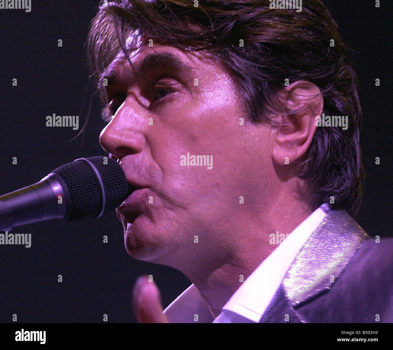 Bryan Ferry singer with the band Roxy Music June 2001 start their World ...