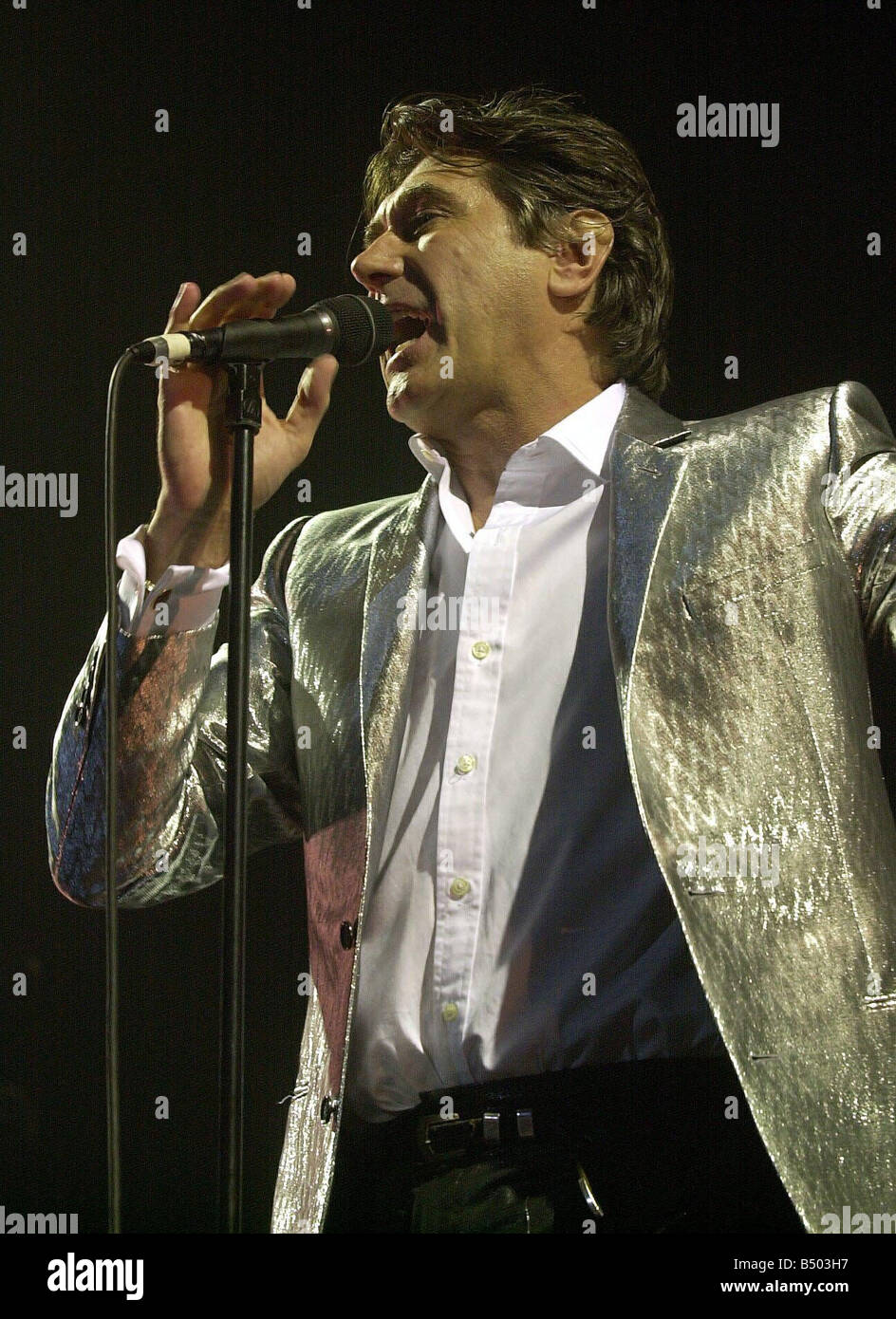 Bryan Ferry singer with the band Roxy Music June 2001 start their World ...