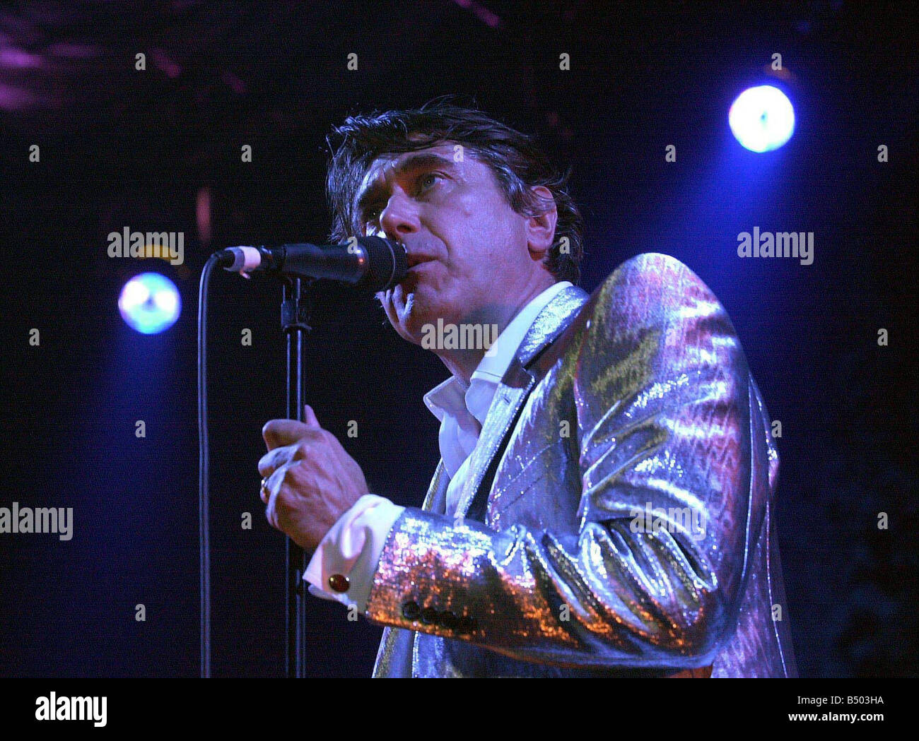 Bryan Ferry singer with the band Roxy Music June 2001 start their World ...