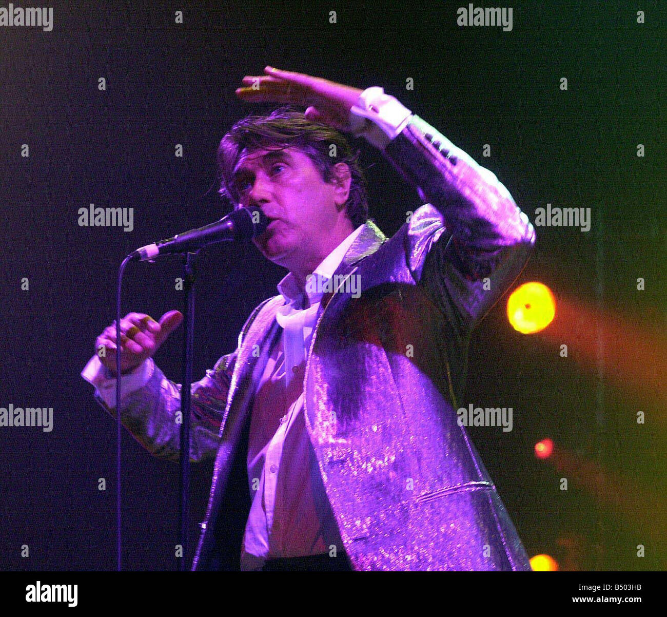 Bryan Ferry singer with the band Roxy Music June 2001 start their World ...