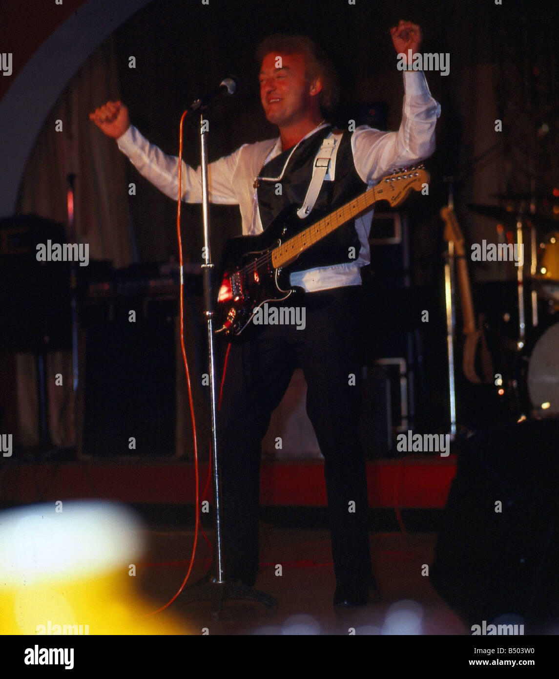 Gerry Marsden British pop singer July 1985 Stock Photo - Alamy