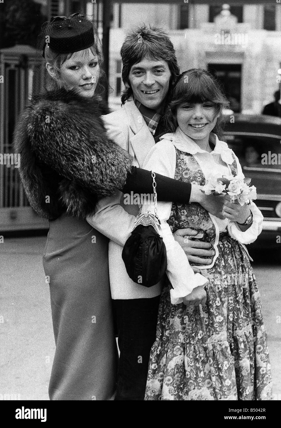 Ian McLaglan of The Small Faces marries Kim Moon 1978 Stock Photo - Alamy
