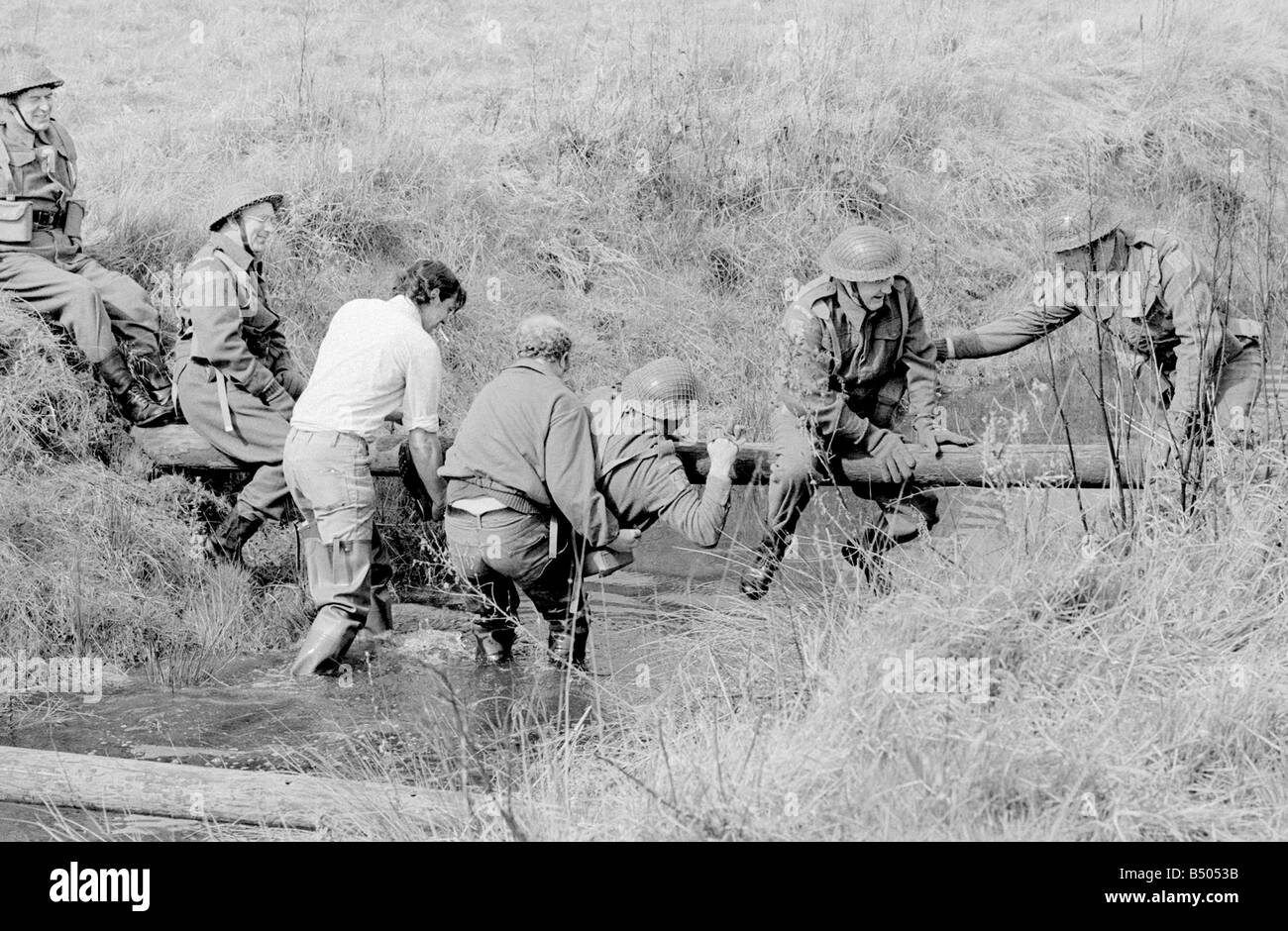Dads Army ;Actor Arthur Lowe right who plays captain Mannering in the ...