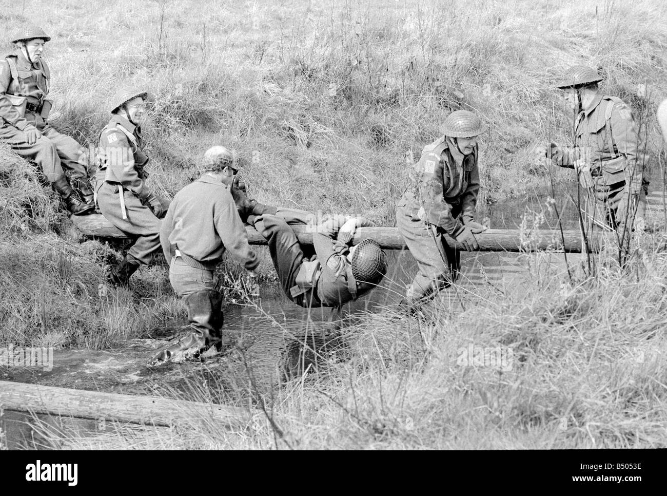 Dads Army ;Actor Arthur Lowe right who plays captain Mannering in the ...