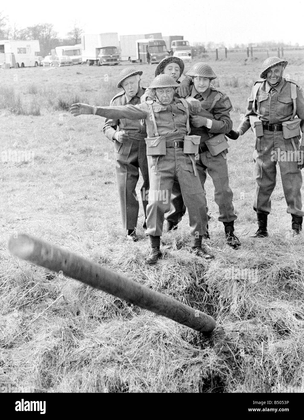 Dads Army ;Actor Clive Dunn who plays Corporal Jones Ian Lavender as ...