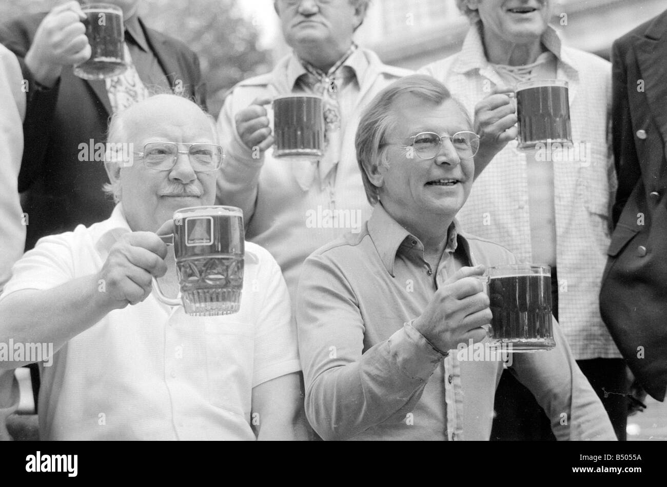 Dads Army The Play Arthur Lowe and Clive Dunn enjoy a pint before the ...
