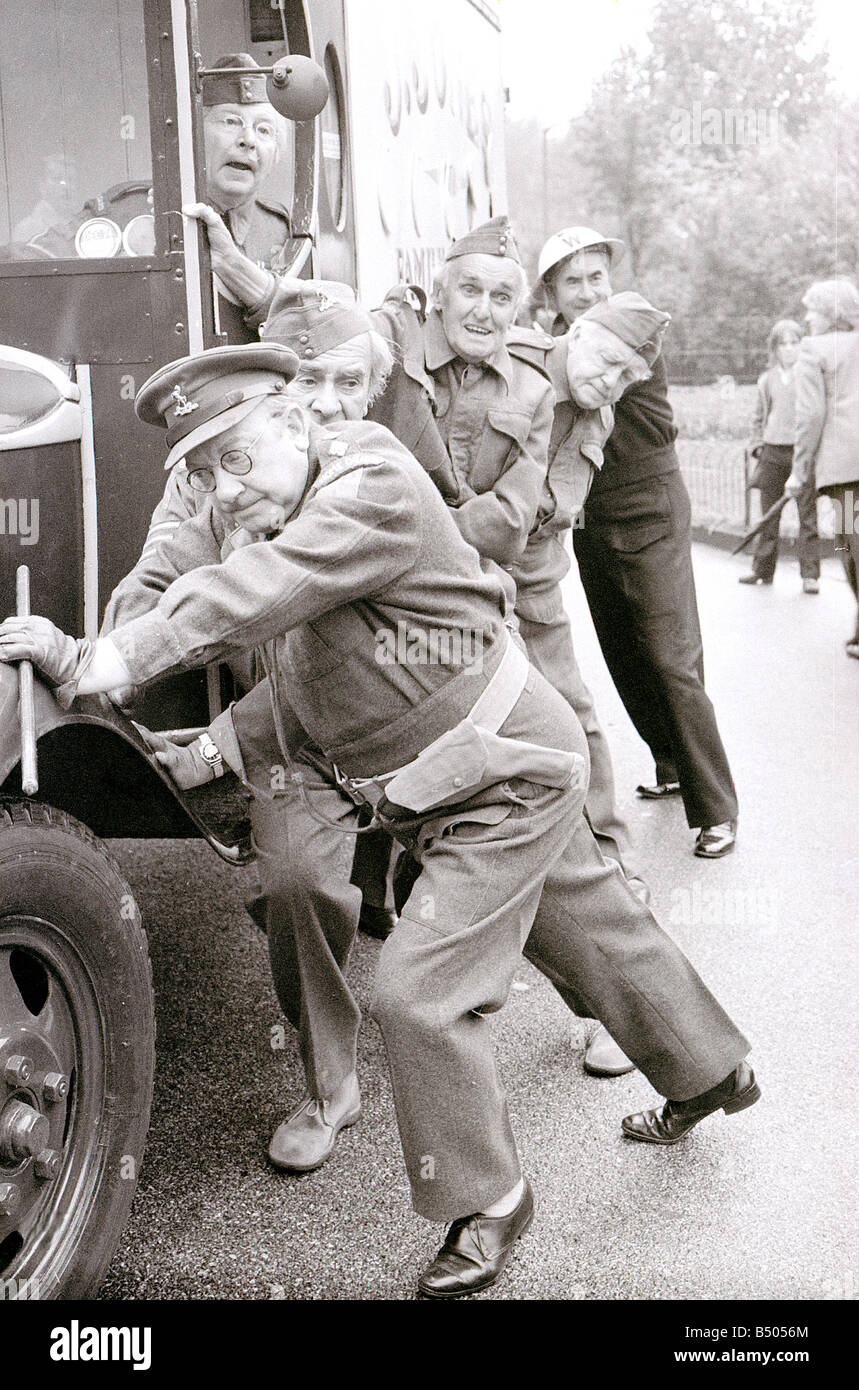 Dads Army cast in costume to open the 'The Real Dads Army' exhibition ...