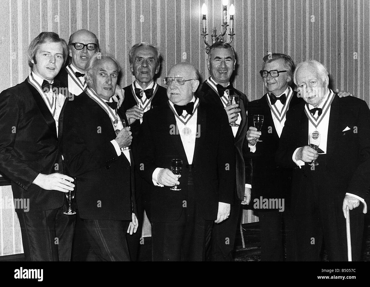 Dads Army television programme cast 1977 Left to Right Ian Lavender ...