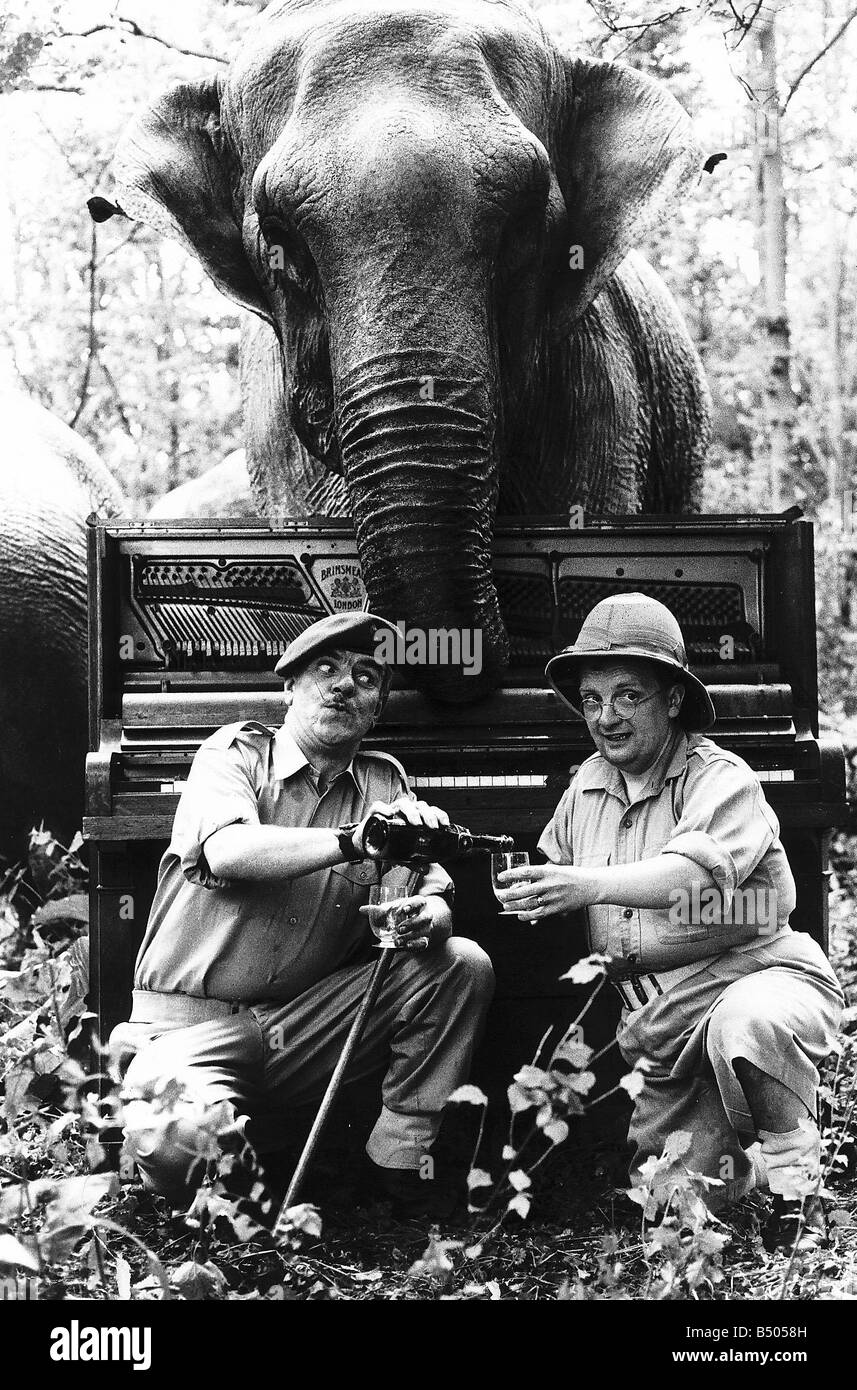 Don Estelle Actor Singer With Fellow Actor Windsor Davies In Windsor ...