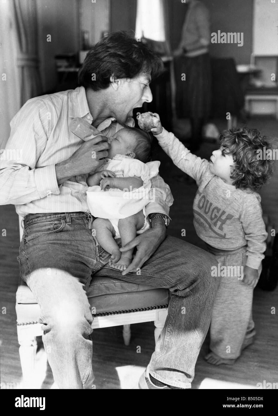 Dustin hoffman son jake hoffman Black and White Stock Photos & Images ...