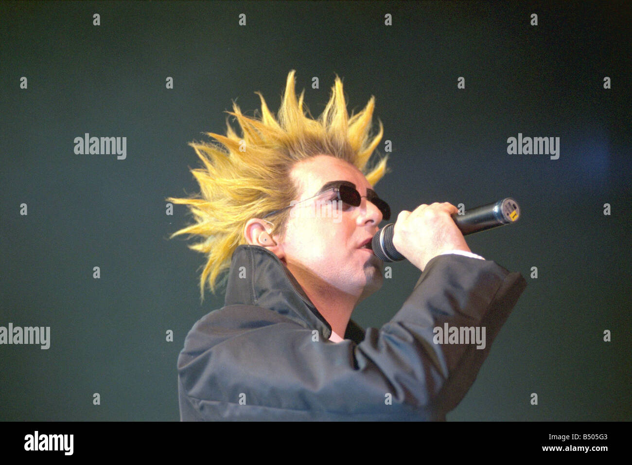 Neil Tennant of The Pet Shop Boys on stage at the Newcastle Telewest ...