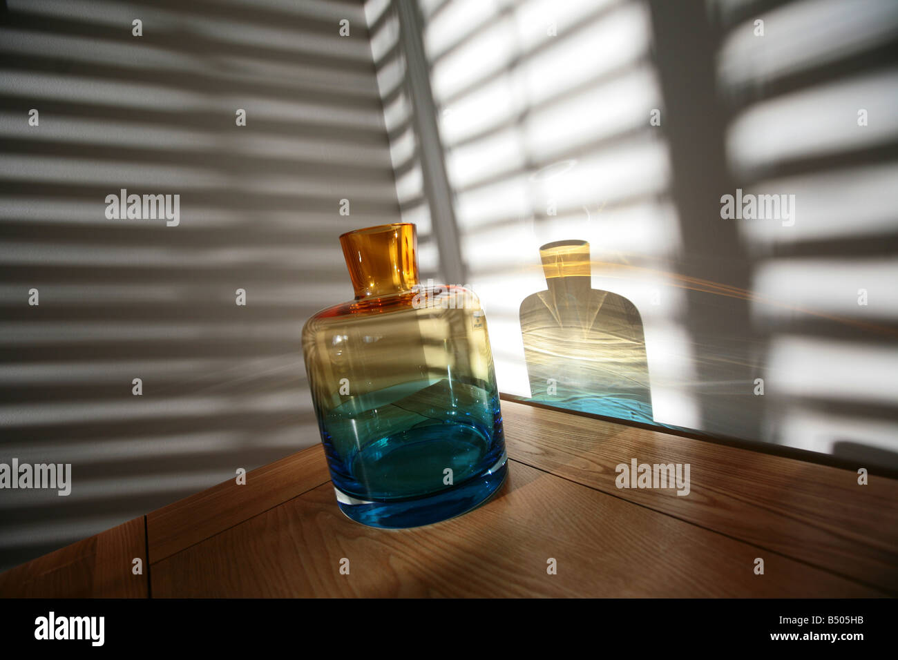 Multi coloured glass bottle Stock Photo - Alamy