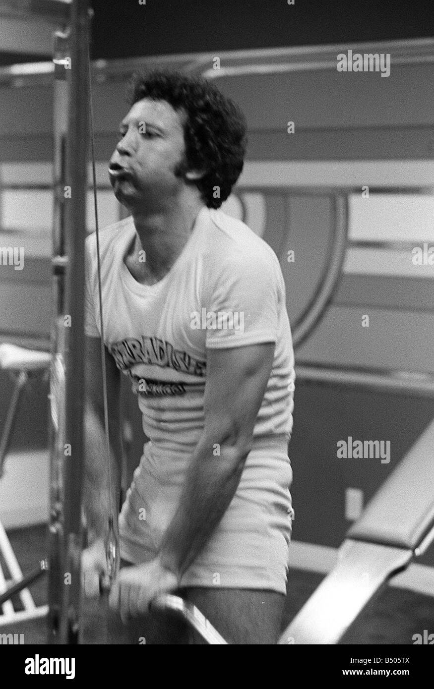 Tom Jones singer April 1977 Stock Photo - Alamy