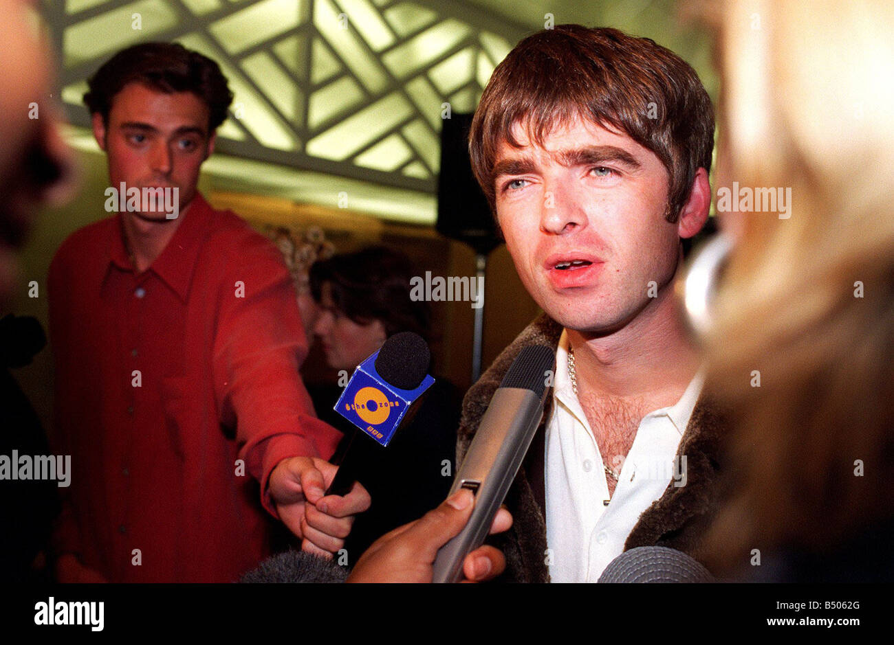 Noel Gallagher lead singer of the pop group Oasis arriving for the ...