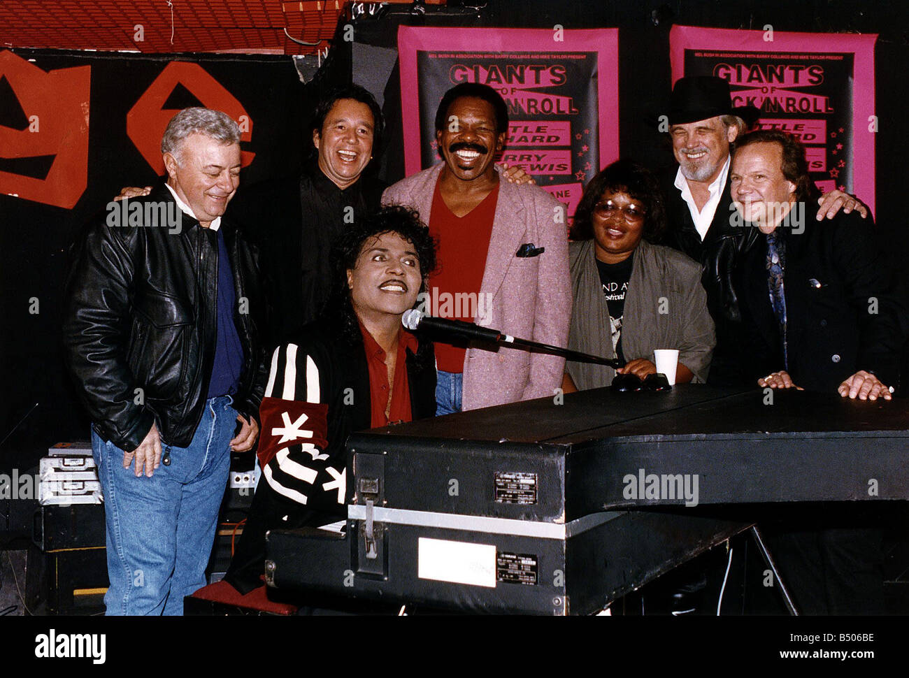 Little Richard Rock n Roll Singer from left to right Johnny Preston ...