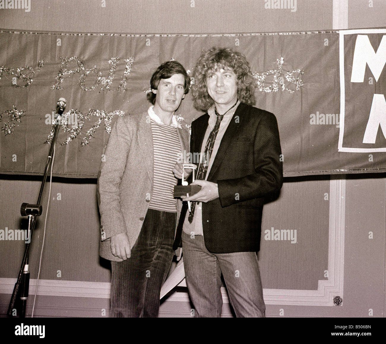 Monty Python s Michael Palin seen here with Led Zeppelin s Robert Plant ...