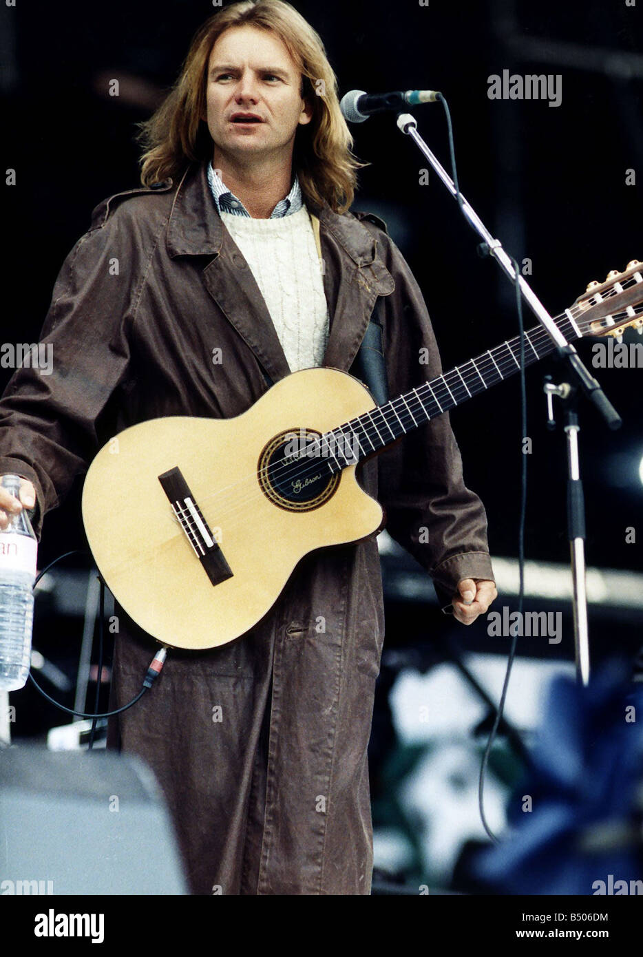 Sting in concert Pop singer Stock Photo - Alamy