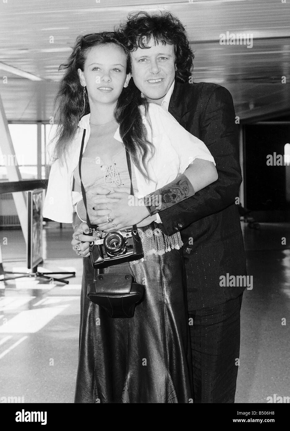 Donovan Pop Singer With Daughter Stock Photo - Alamy