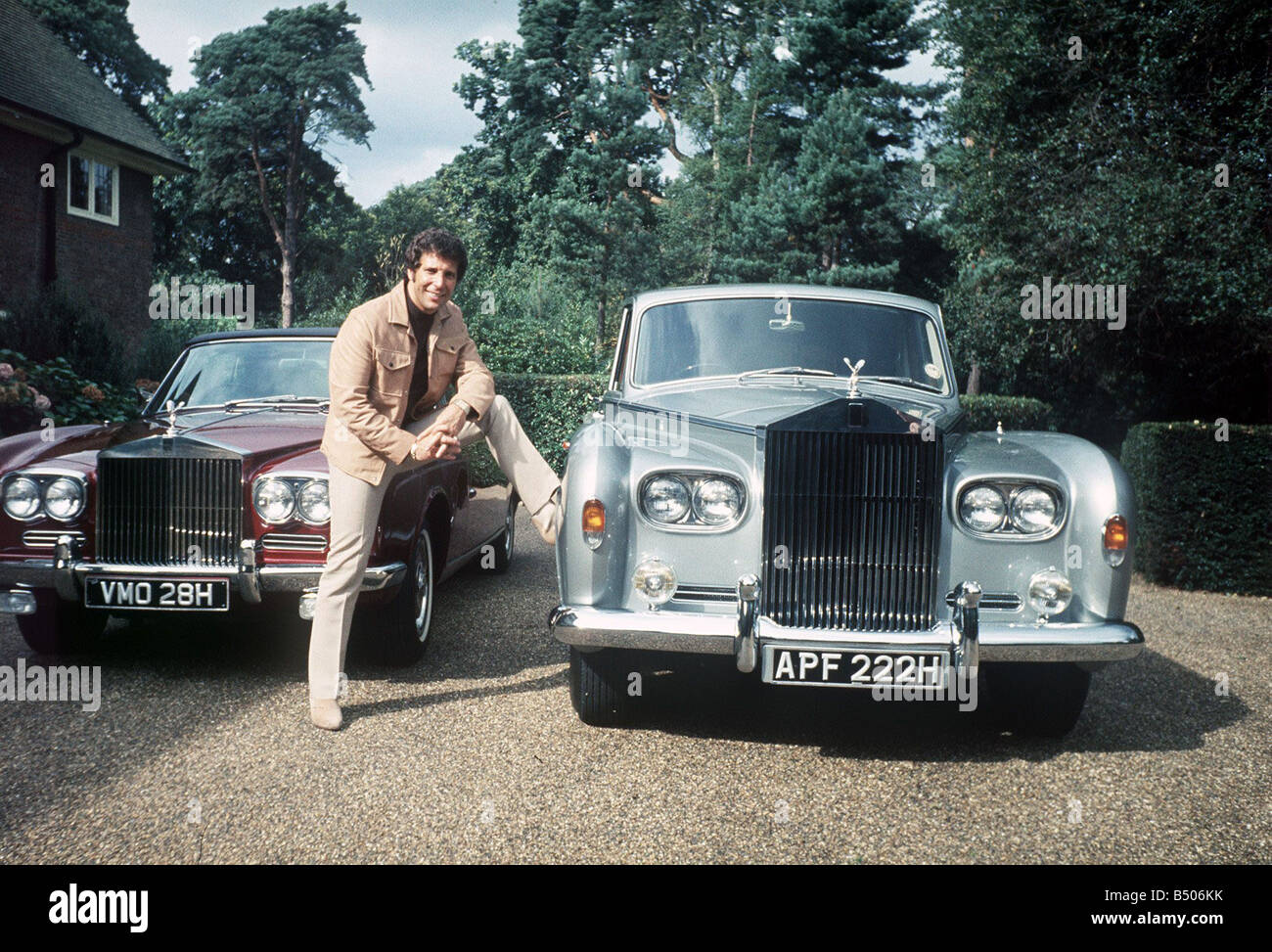 Tom Jones singer with his new Rolls Royce Stock Photo - Alamy