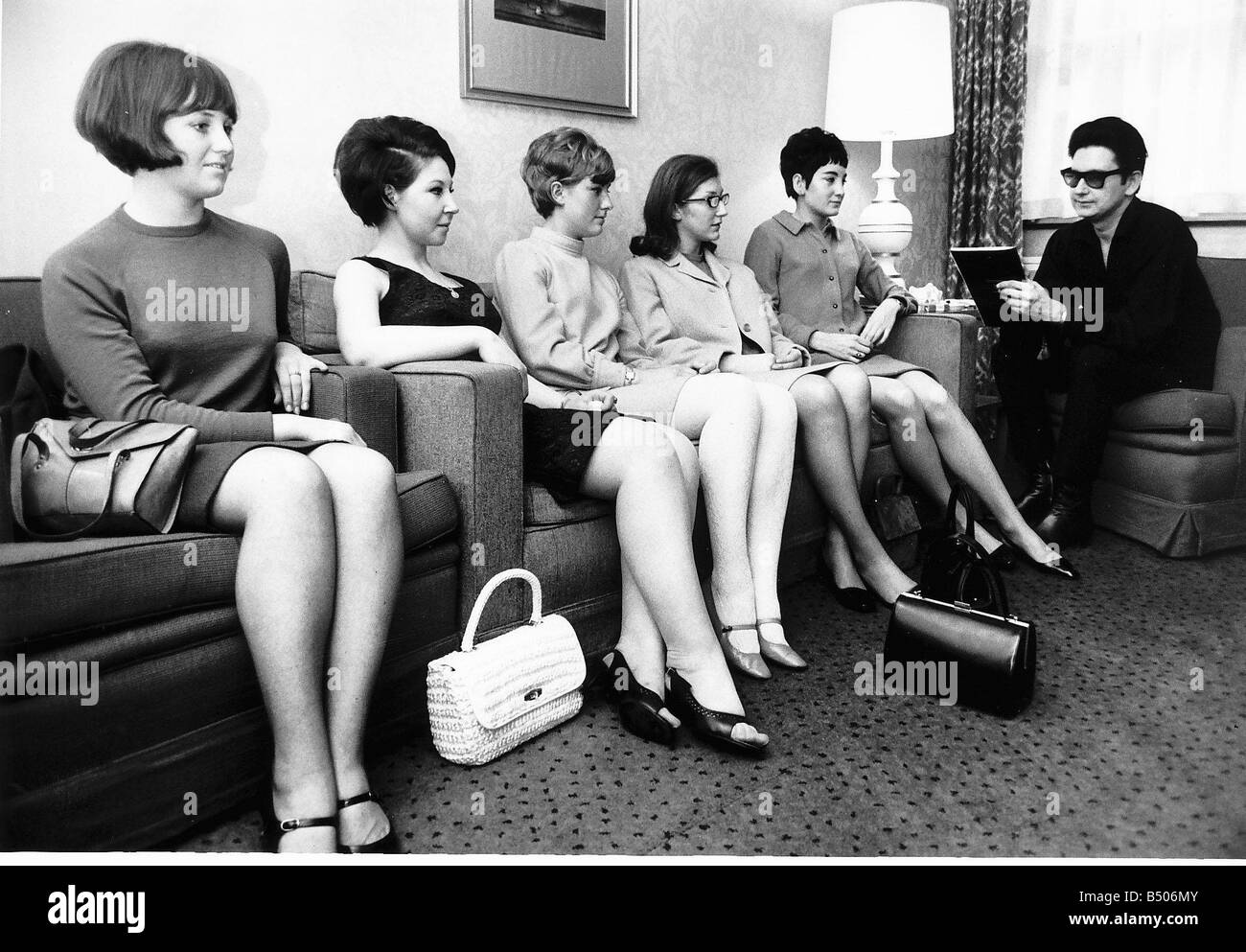 Roy Orbison American singer interviewing girls for the position of ...