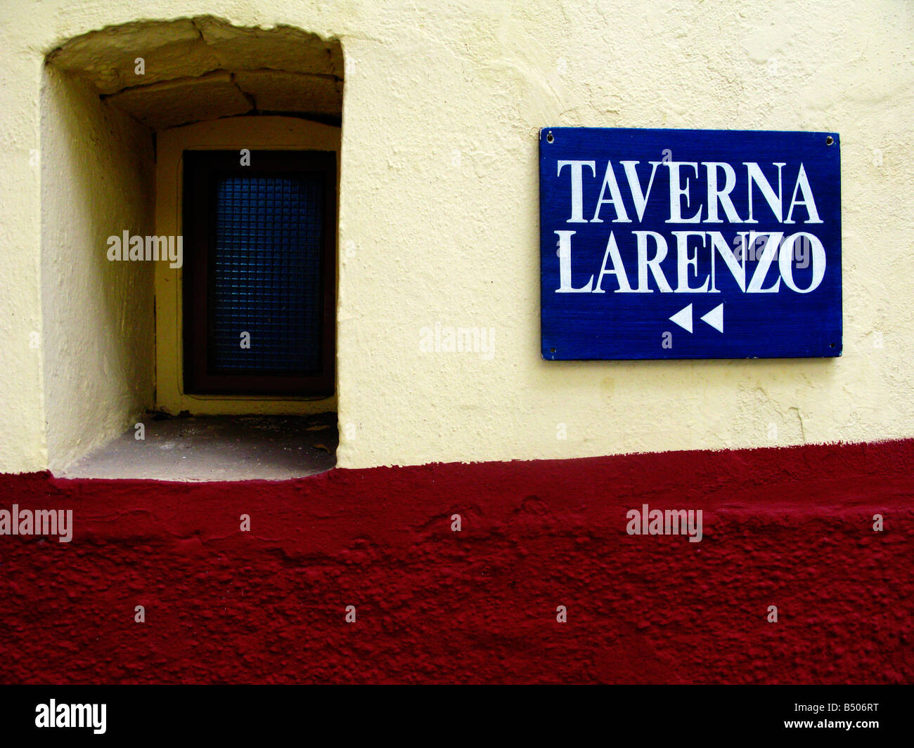 Taverna Sign on a wall Rethymnon Old Town Crete Greece Stock Photo - Alamy