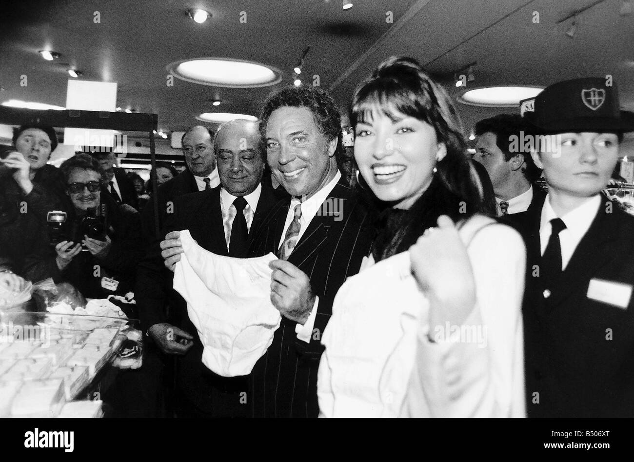 Tom Jones Welsh pop singer visits Harrods to see Chairman Mohamed Al ...