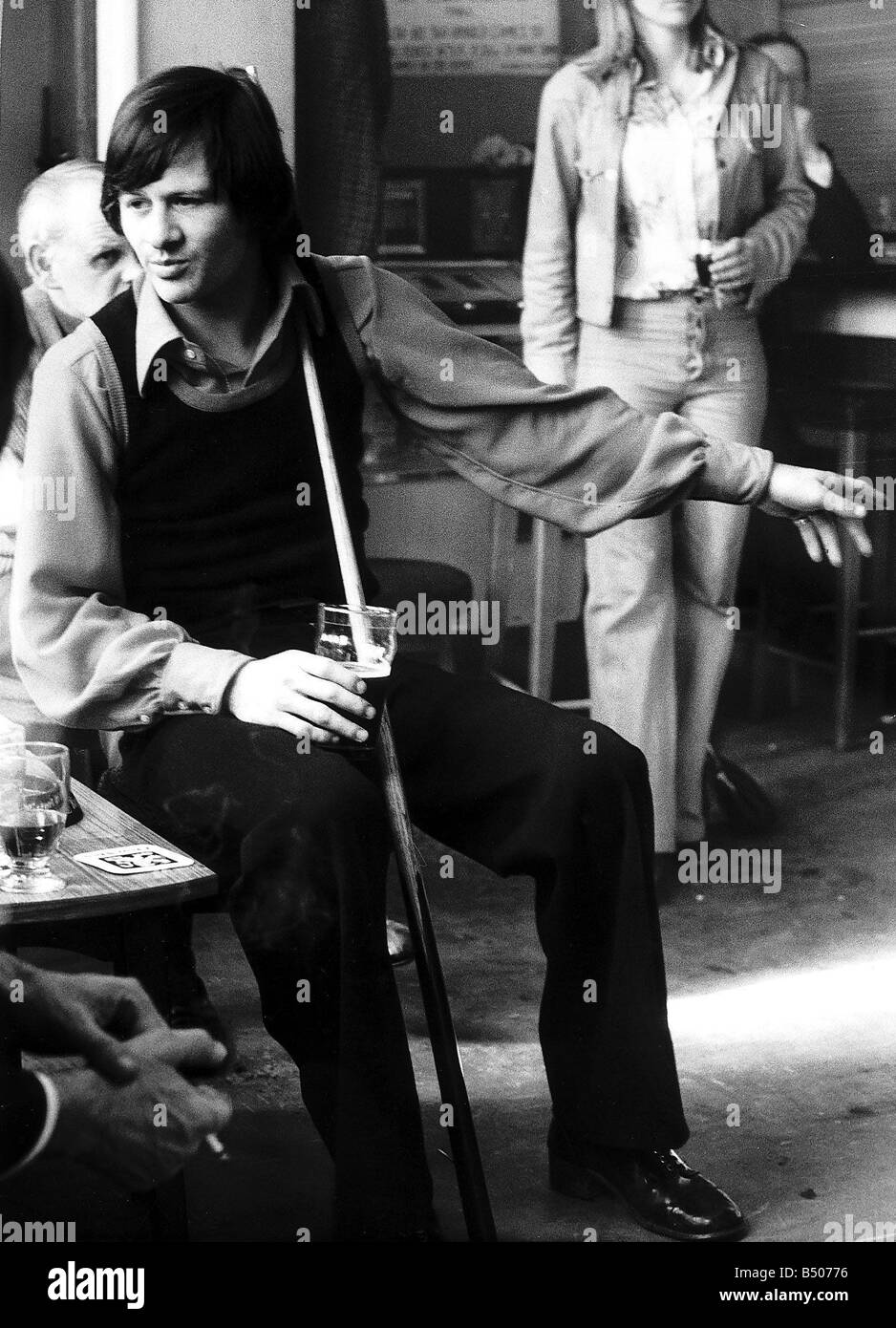 Alex higgins drinking Black and White Stock Photos & Images - Alamy