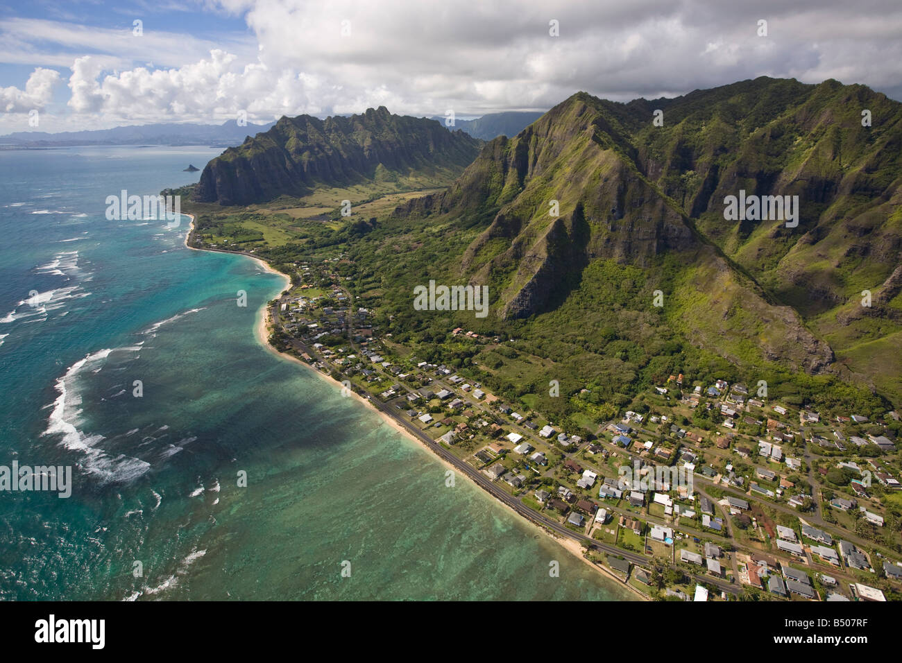 Kaaawa Windward Oahu Hawaii Stock Photo Alamy