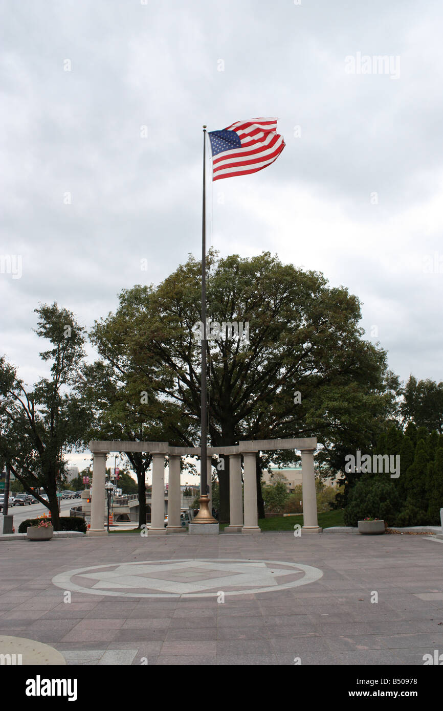 USA Flag, Columbus Ohio Stock Photo - Alamy