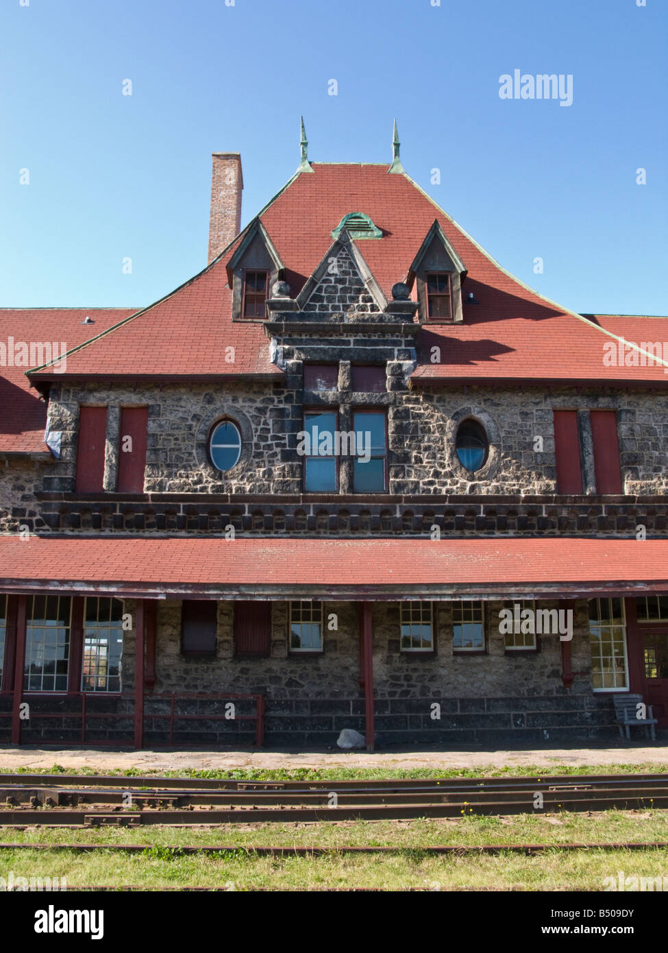 McAdam Train Station in New Brunswick Canada Stock Photo - Alamy
