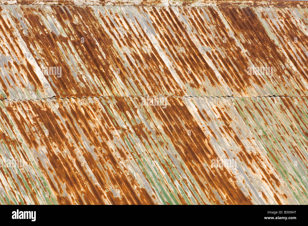 Aged metal rusted roof Stock Photo - Alamy
