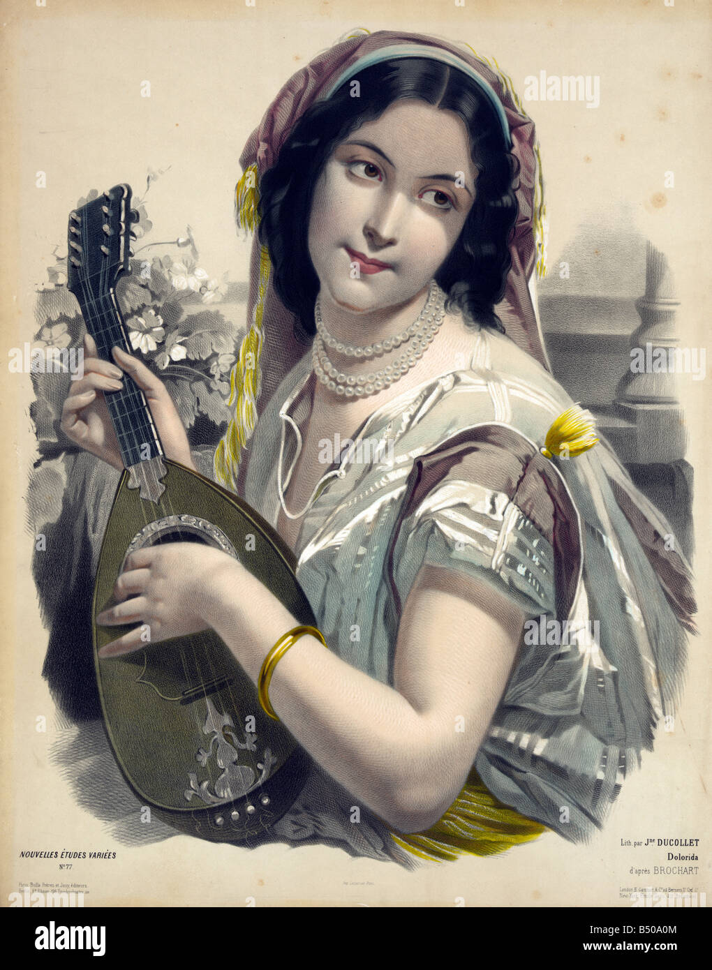 Woman playing mandolin hi-res stock photography and images - Alamy